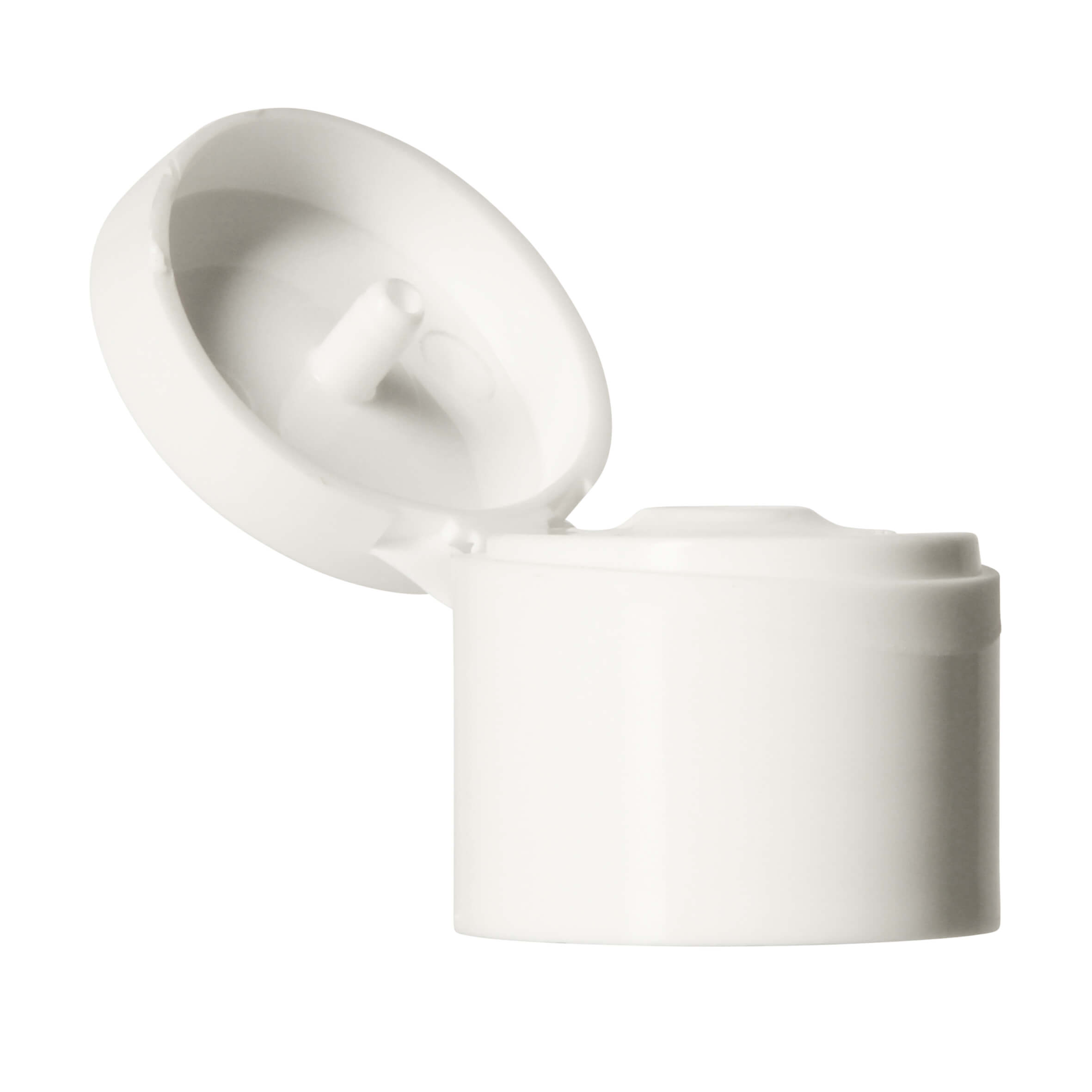 20-410 Closure flip top in stock smooth white, 2mm opening