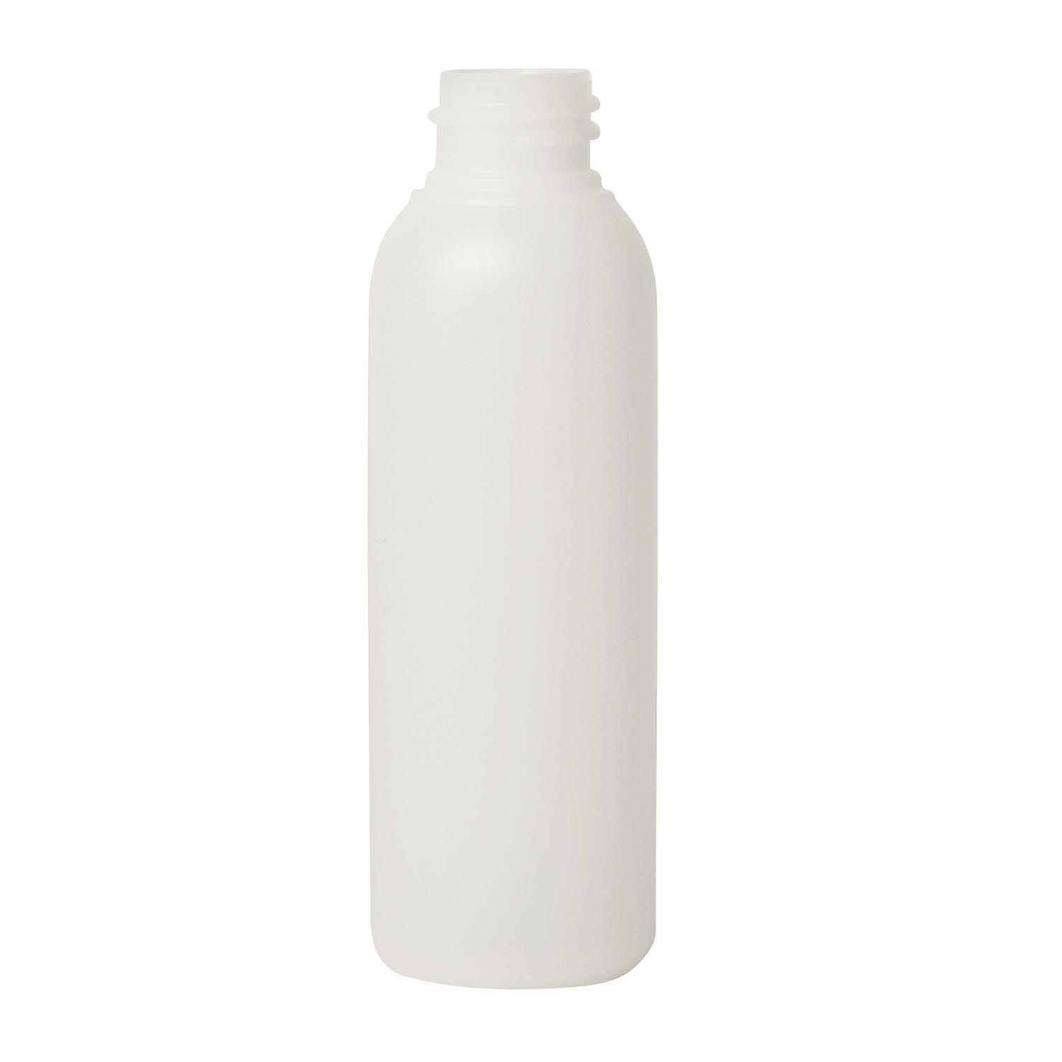Botella HDPE 50ml Tall Boston Round natural, F0189A.